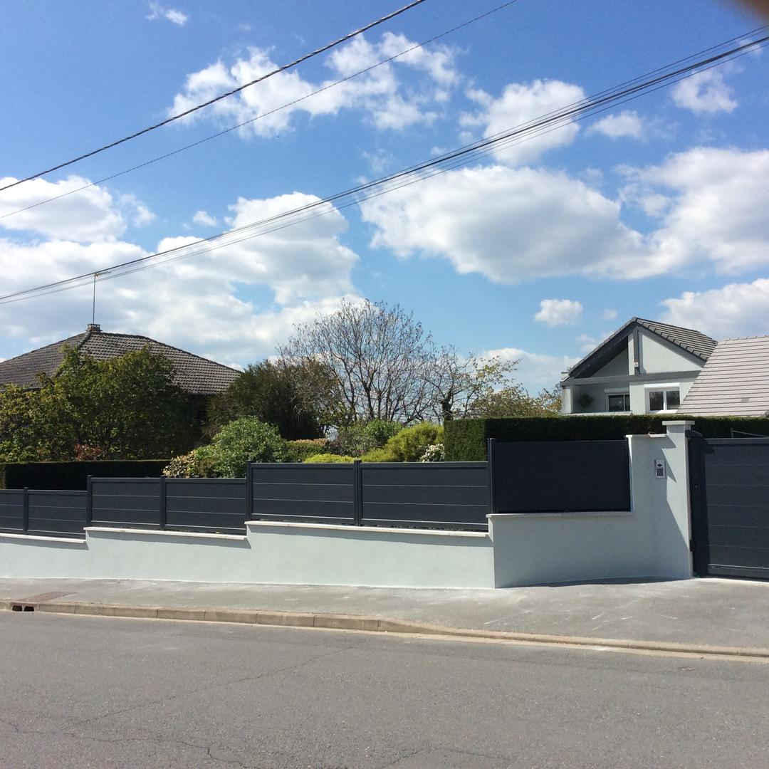 Photos cloture aluminium sur mesure, design cloture alu